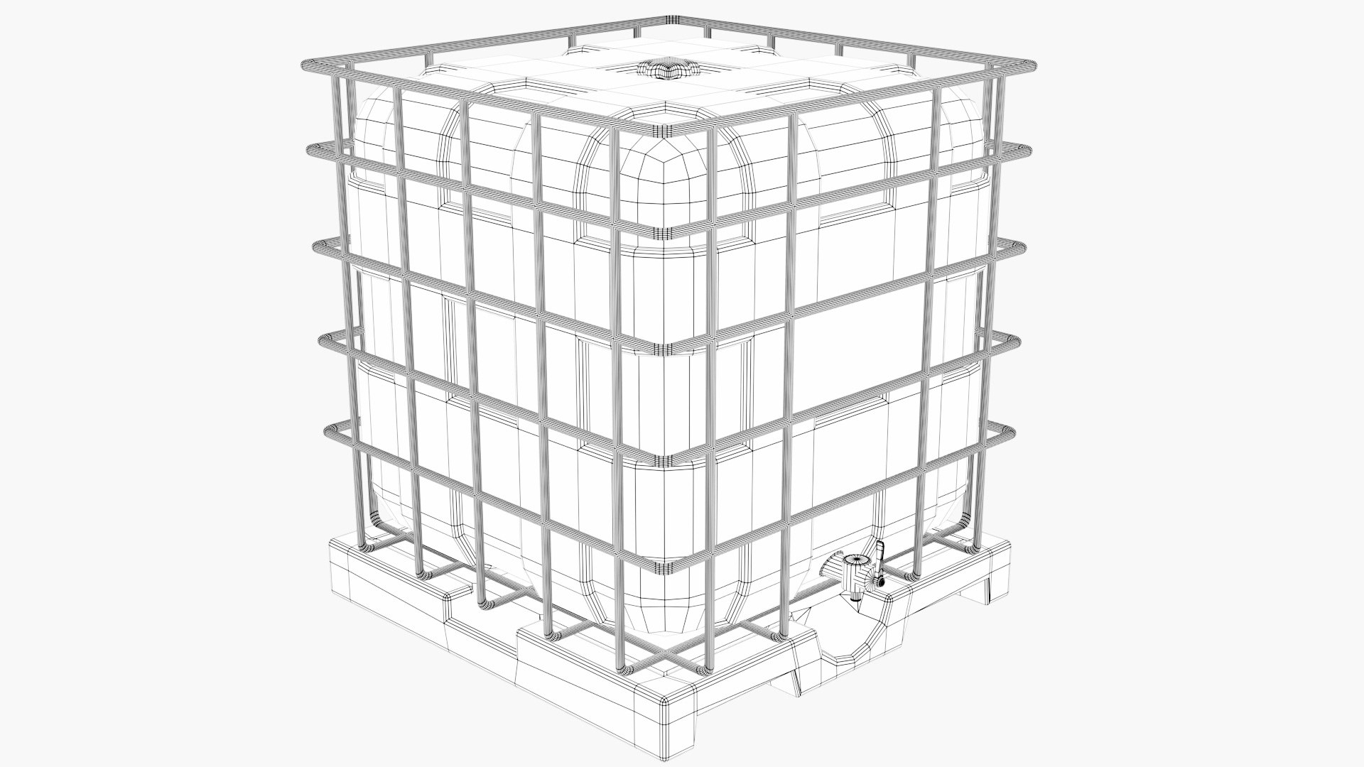 IBC water container 3D - TurboSquid 1900604