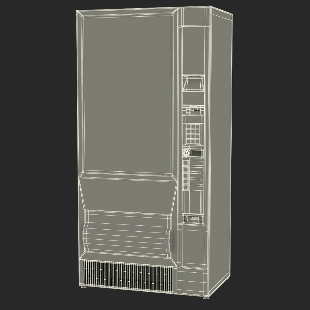 Drink Vending Machine 3d Obj