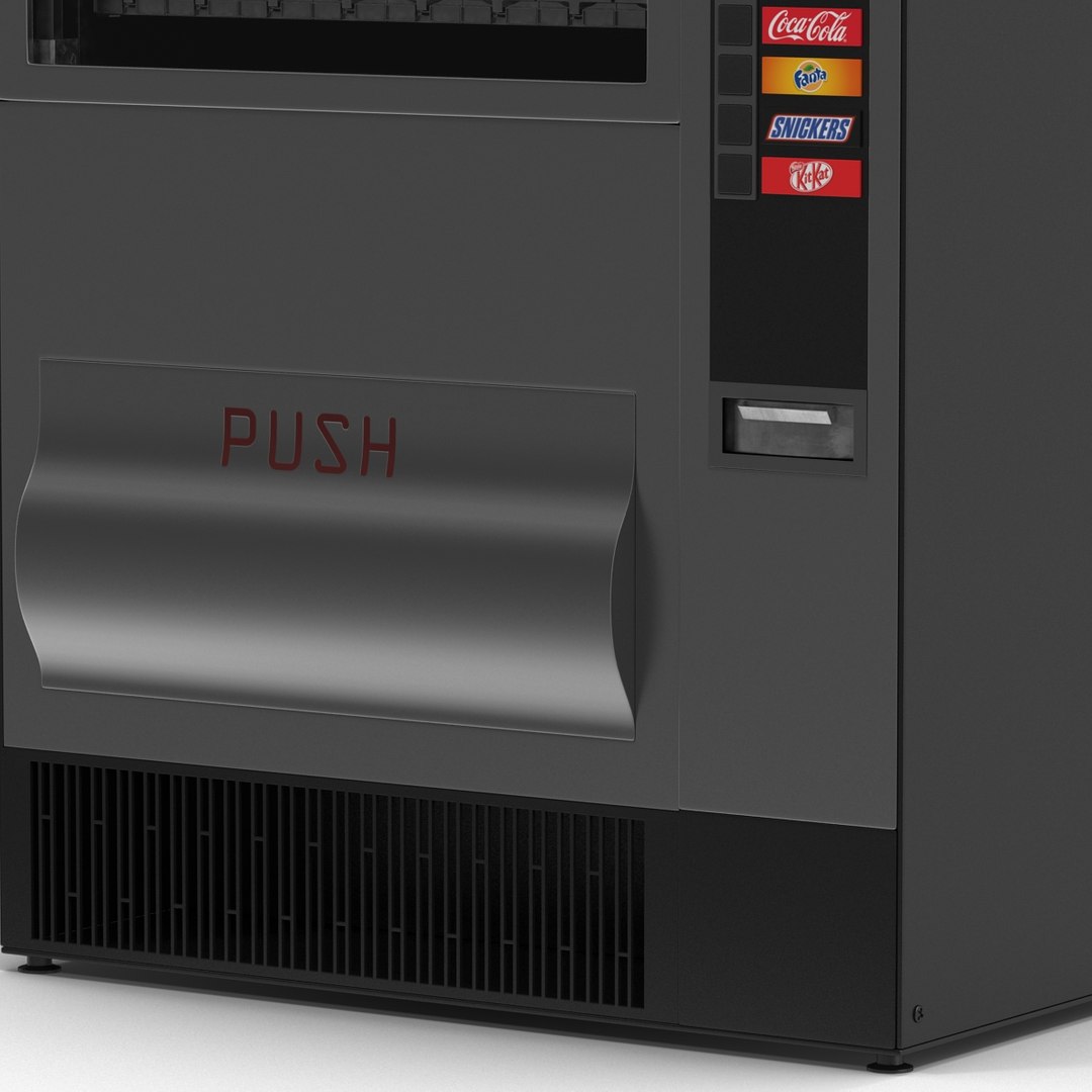 Drink Vending Machine 3d Obj