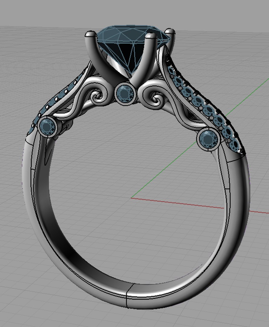 3d model gold ring