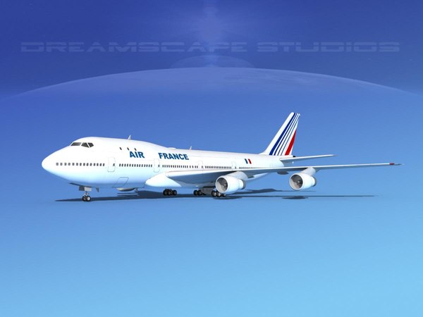 3d model of 747-100 boeing 747