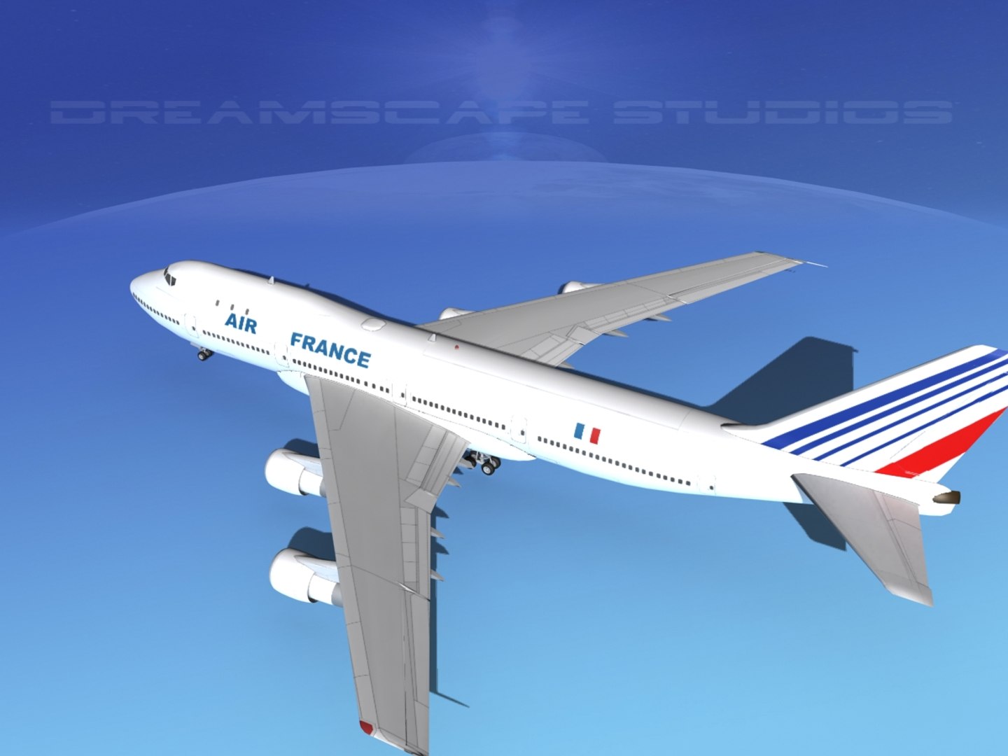 3d Model Of 747-100 Boeing 747