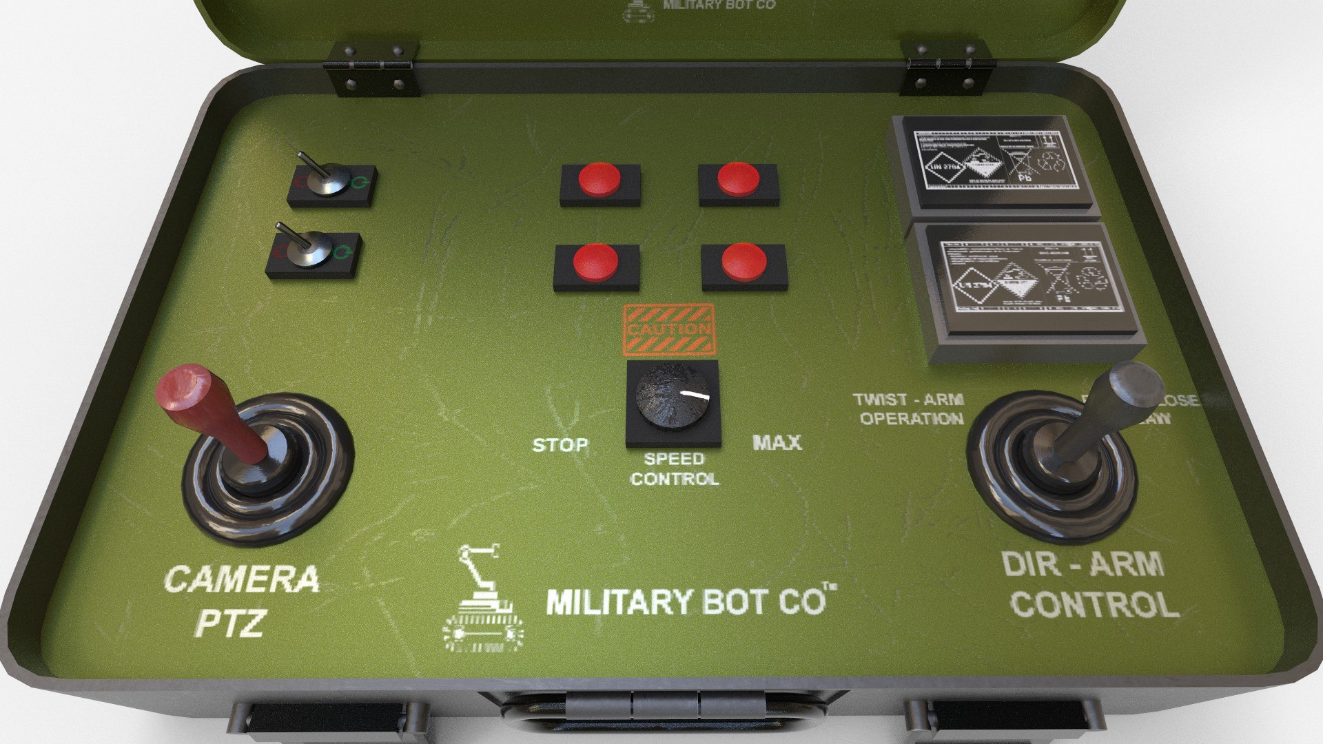 Bomb Disposal Robot Remote Control - Animated 3D Model - TurboSquid 1866003