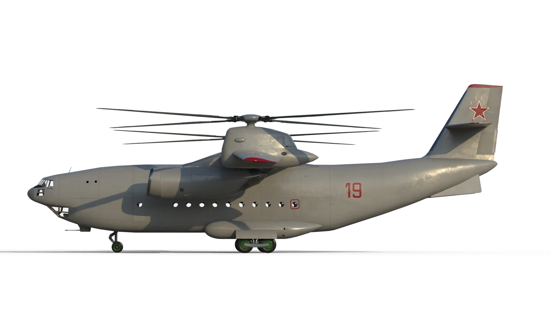 Ka-35 Heavy Helicopter 3D Model - TurboSquid 2324730