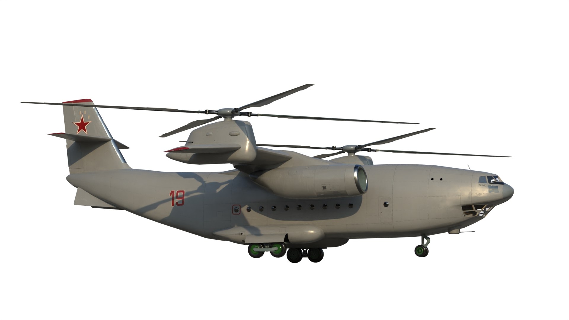 Ka-35 Heavy Helicopter 3D Model - TurboSquid 2324730
