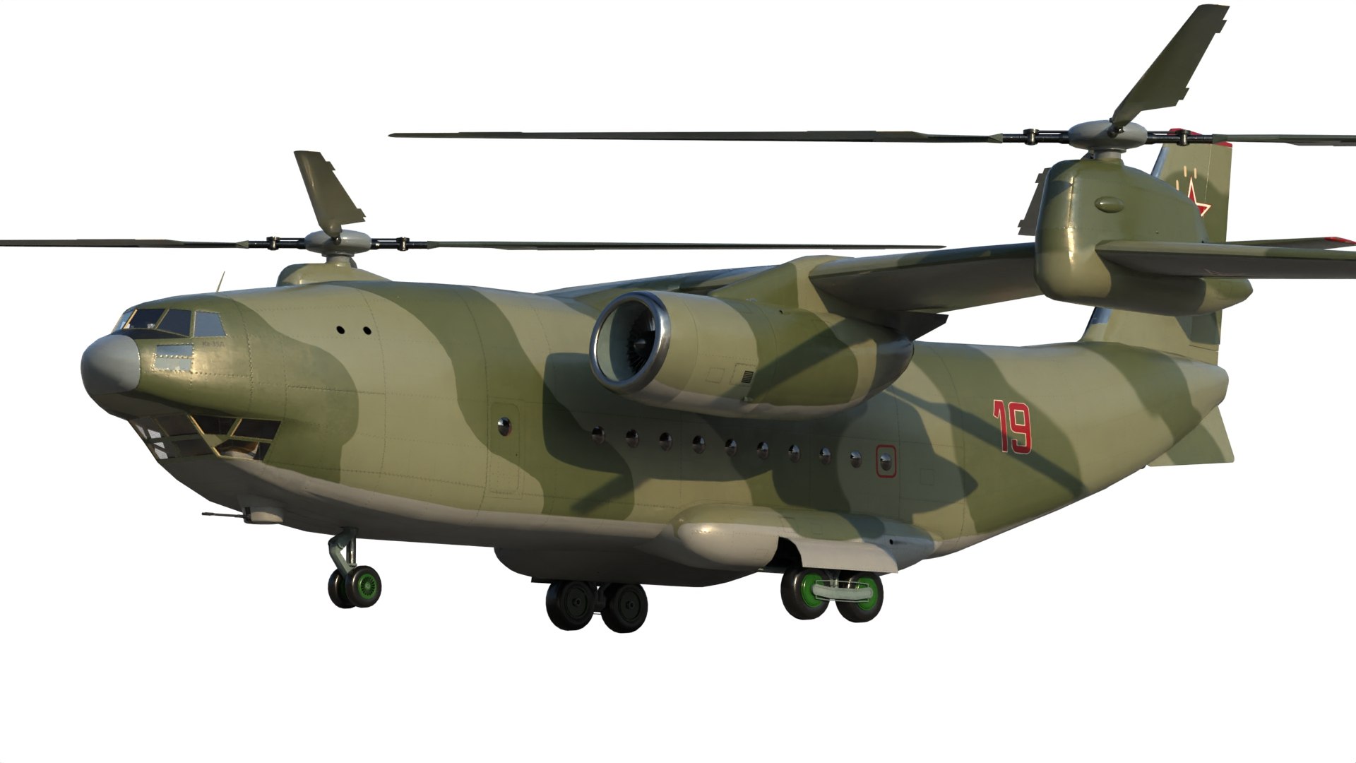 Ka-35 Heavy Helicopter 3D Model - TurboSquid 2324730