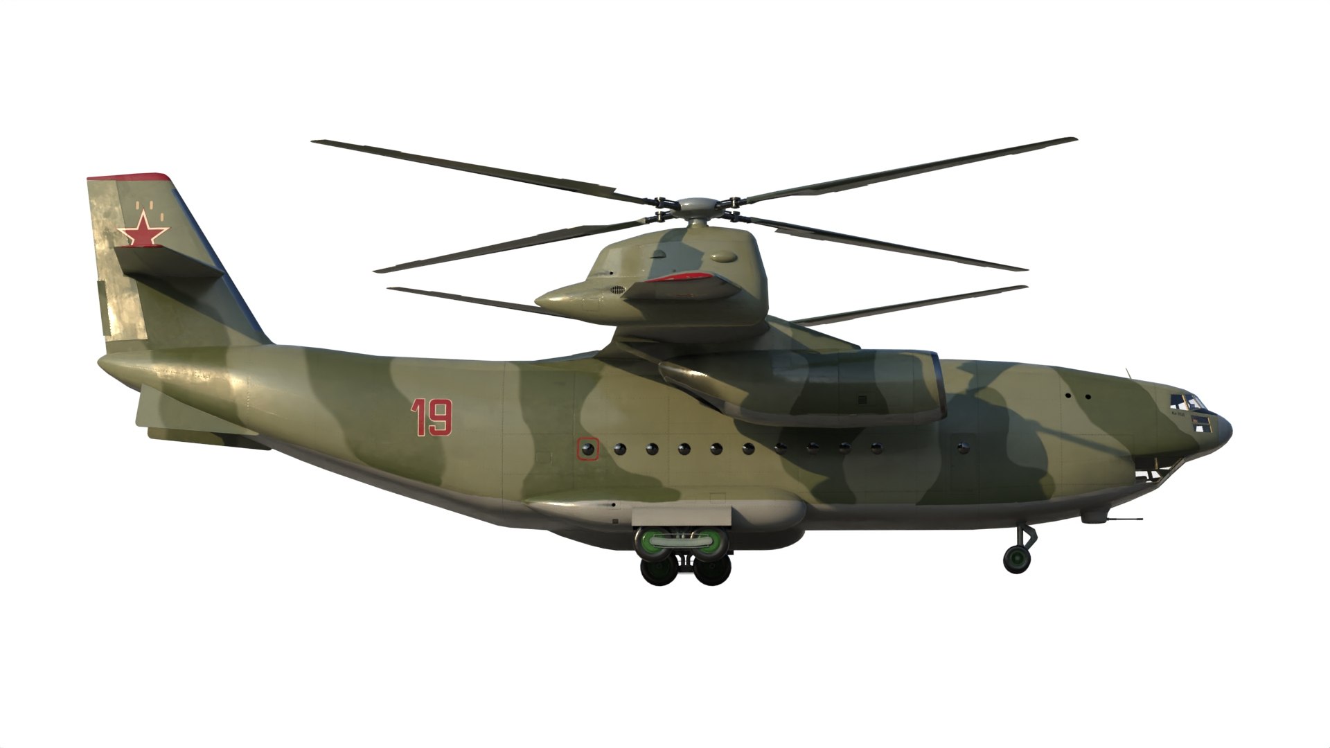 Ka-35 Heavy Helicopter 3D Model - TurboSquid 2324730