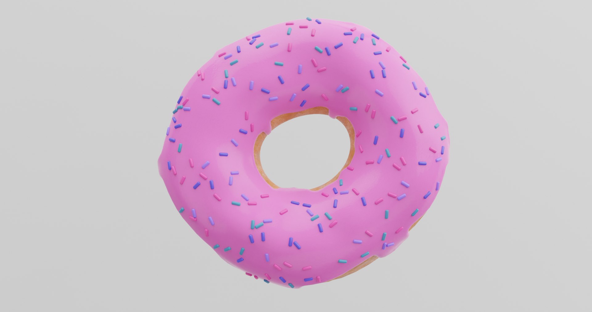 Donut Pink 3D - TurboSquid 1851505