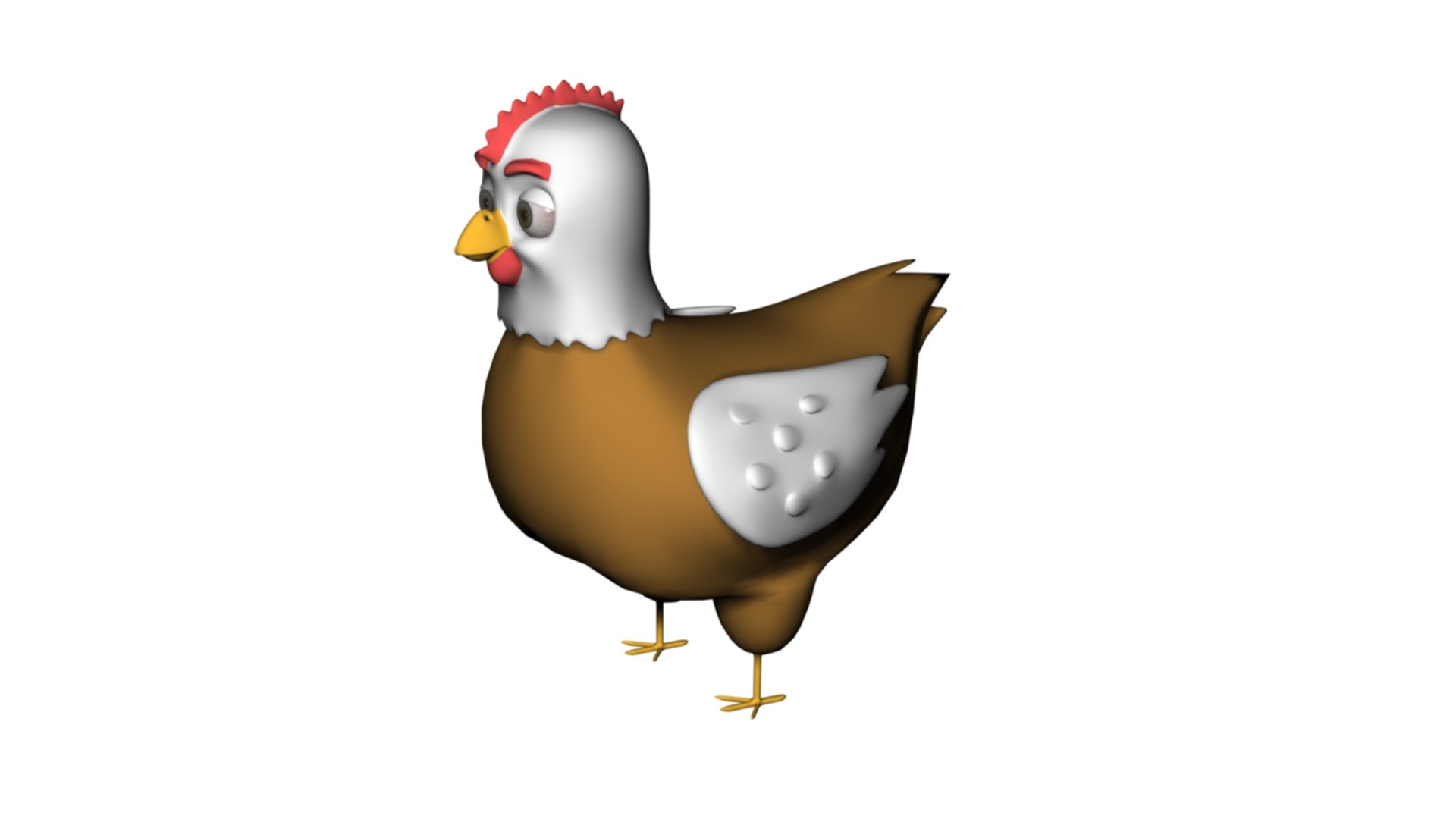 3D Chicken Hen Cartoon Model - TurboSquid 2013814