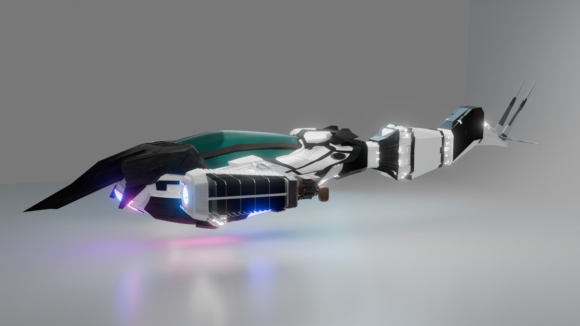 3D Space Ship Model - TurboSquid 2254485