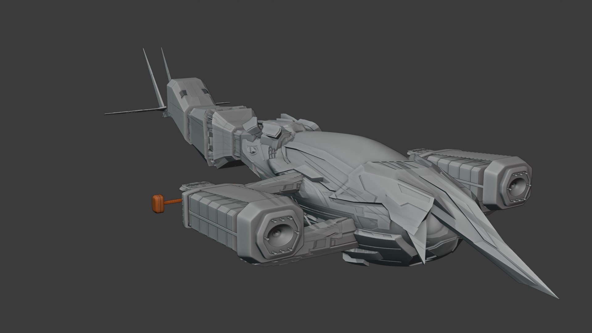 3D Space Ship Model - TurboSquid 2254485