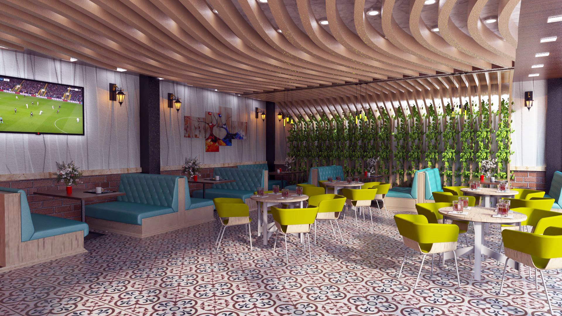 3D Model Cafe Design - TurboSquid 1407193