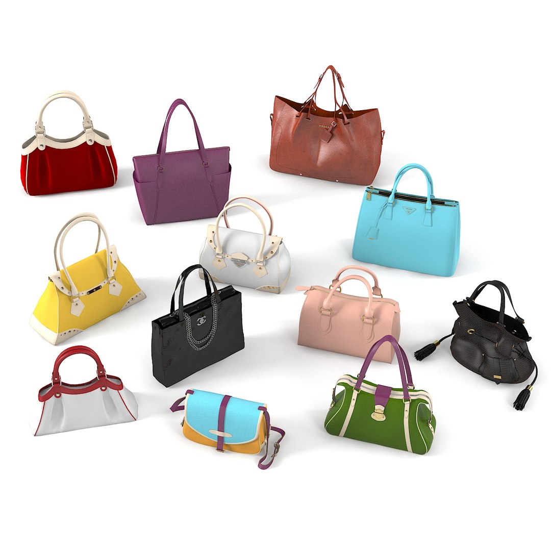 3D Realistic Luxury Women Bags - TurboSquid 1299925