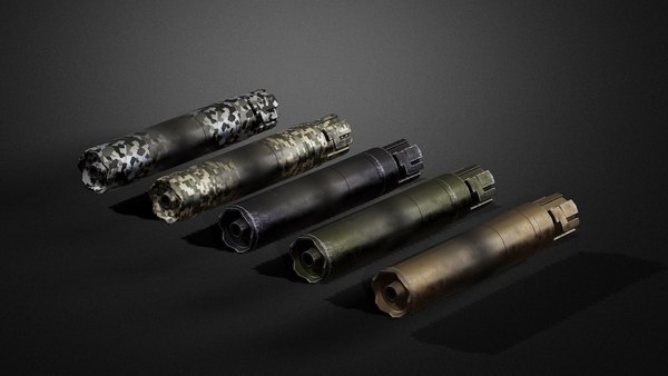 3D weapon attachments pack scope model - TurboSquid 1450852