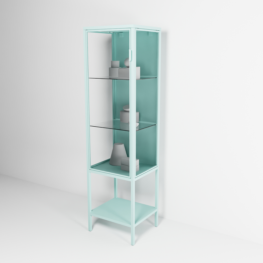 Rudsta ikea glass-door cabinet 3D - TurboSquid 1705803