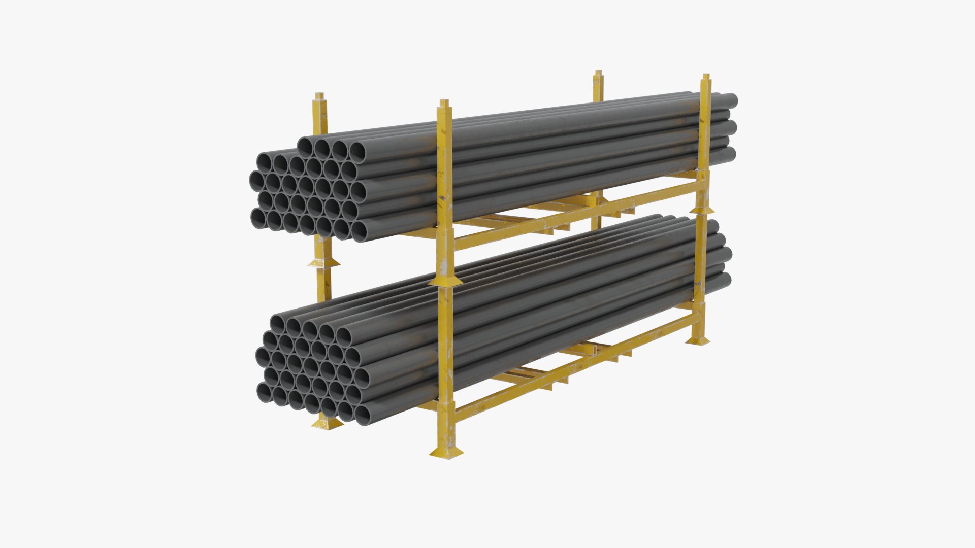 Pipes Storage Rack 3D Model - TurboSquid 2251369