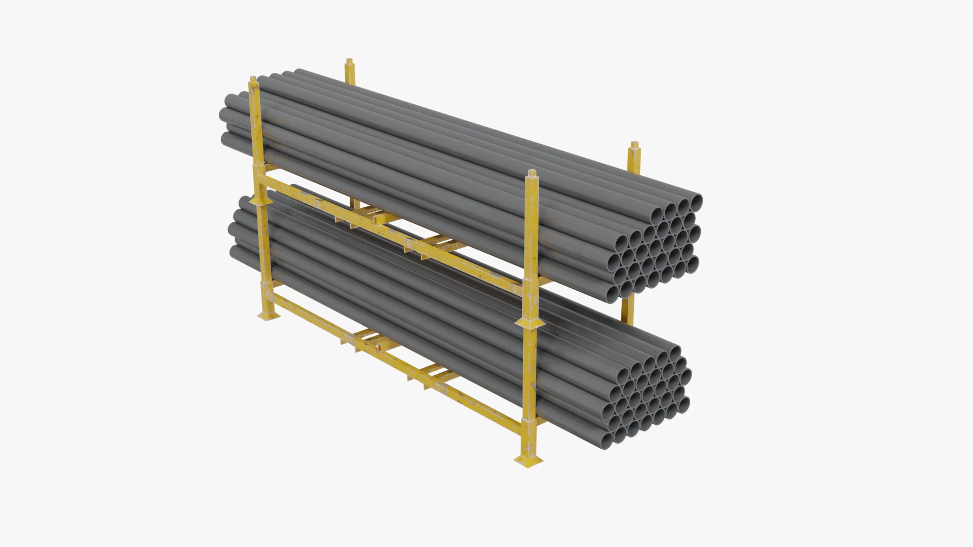 Pipes Storage Rack 3D Model - TurboSquid 2251369