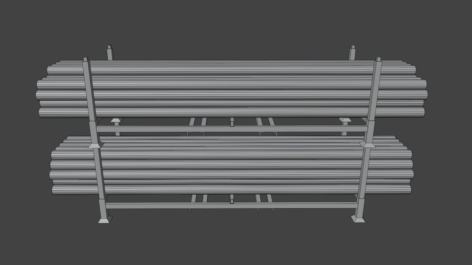 Pipes Storage Rack 3D Model - TurboSquid 2251369