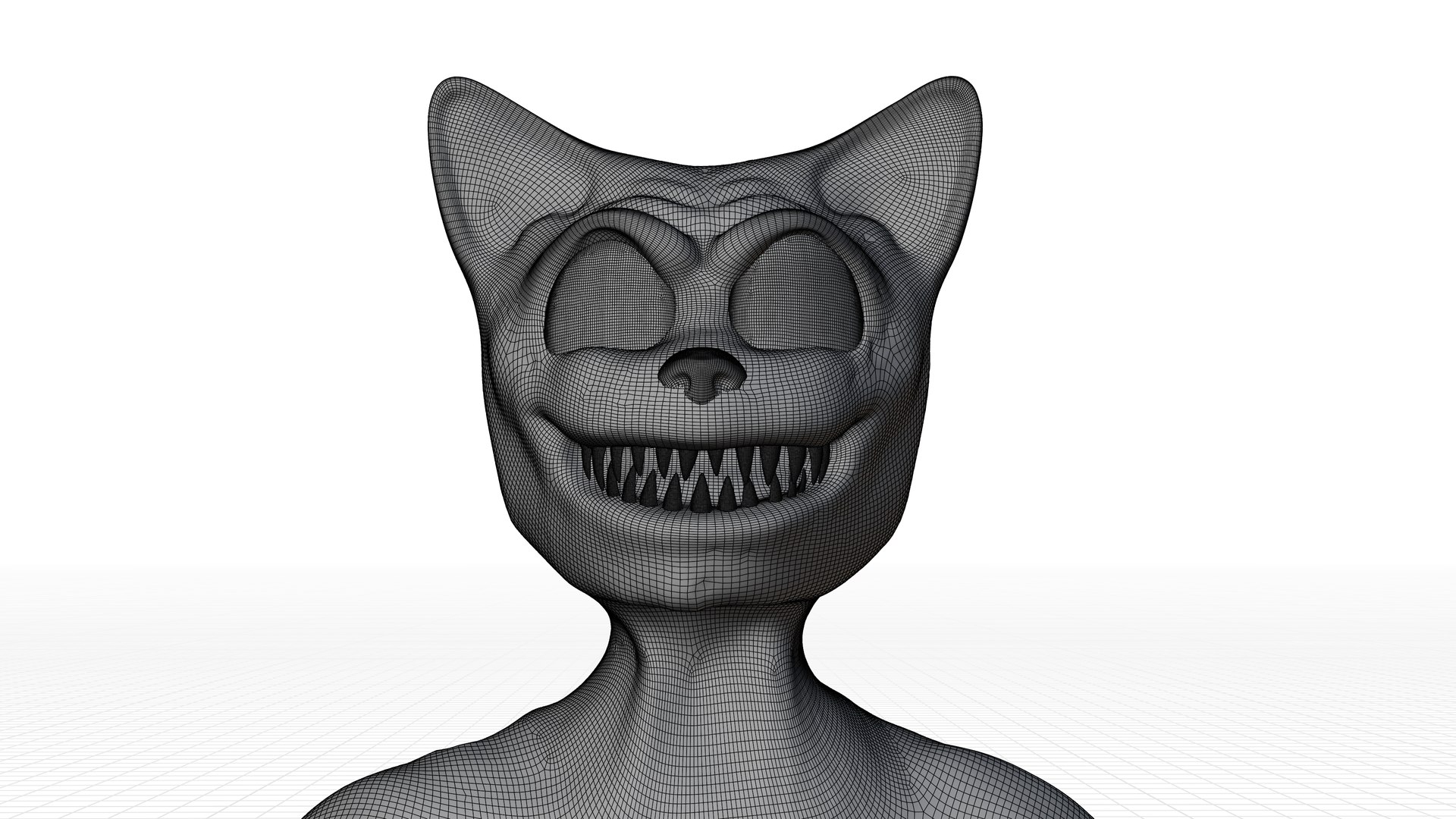 3D Cartoon Cat IK Rigged Trevor Henderson - TurboSquid 2096381