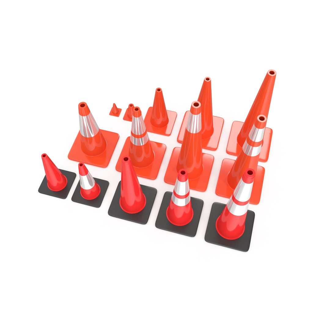 Traffic Cones Model - TurboSquid 2273942