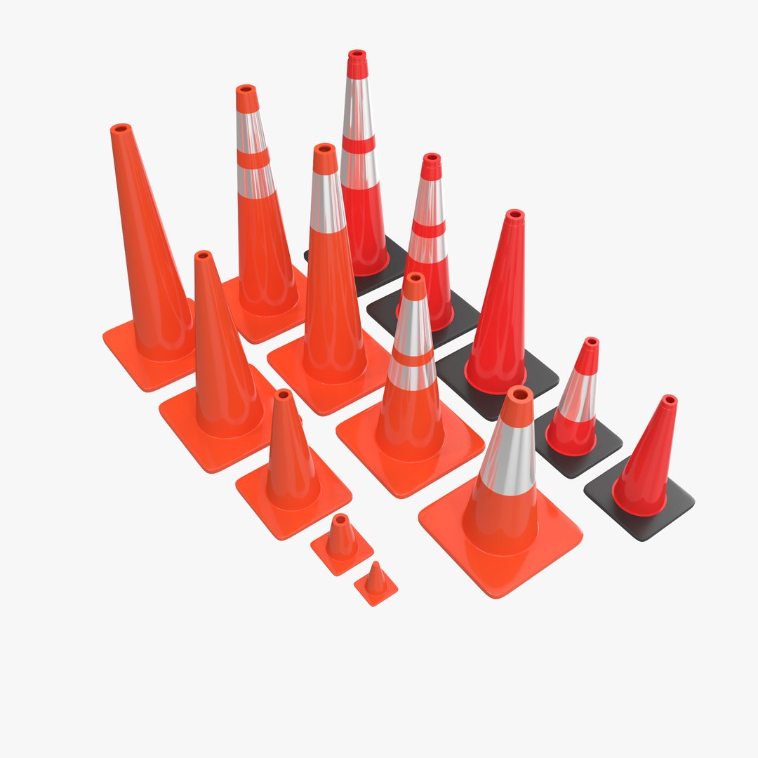 Traffic Cones Model - TurboSquid 2273942