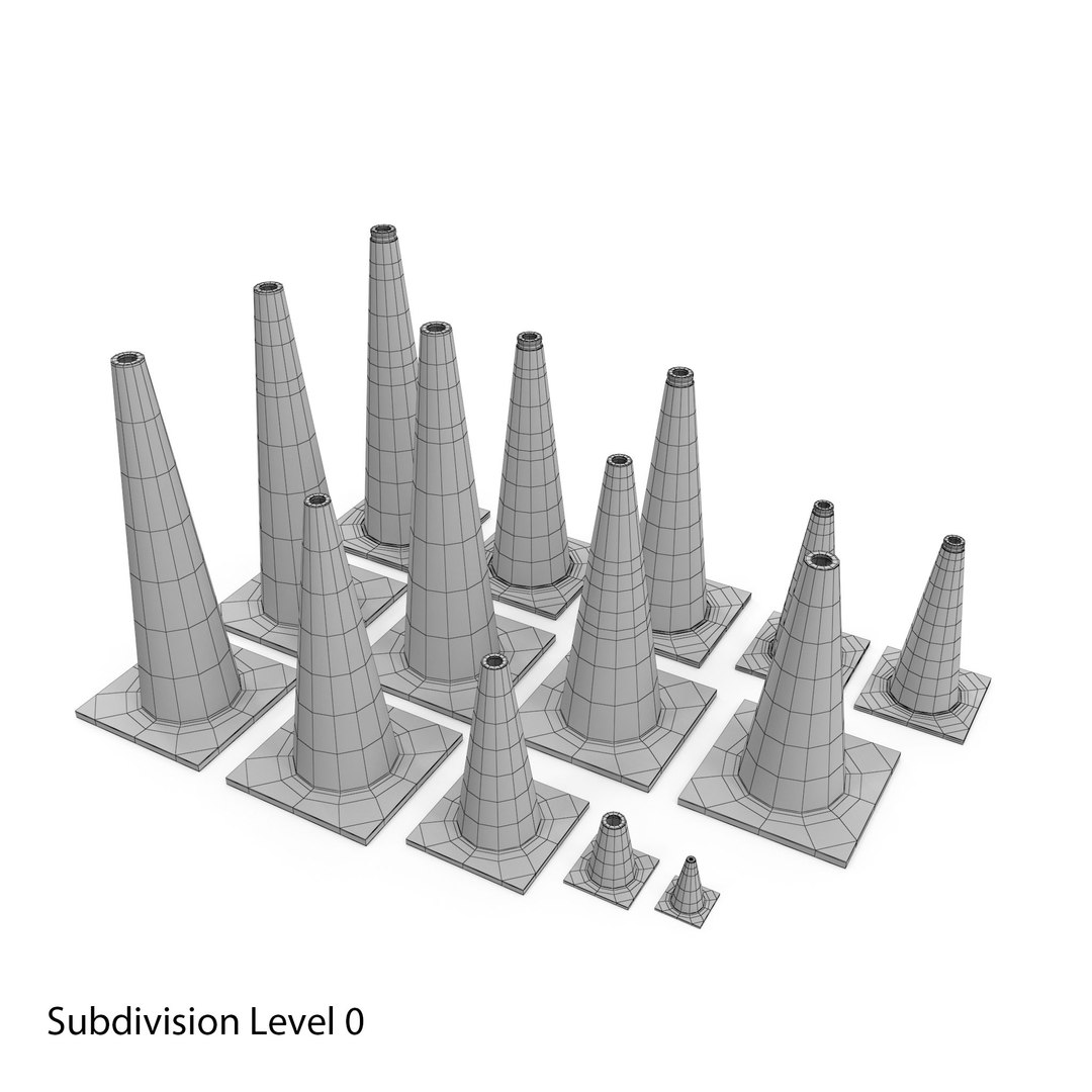 Traffic Cones Model - TurboSquid 2273942