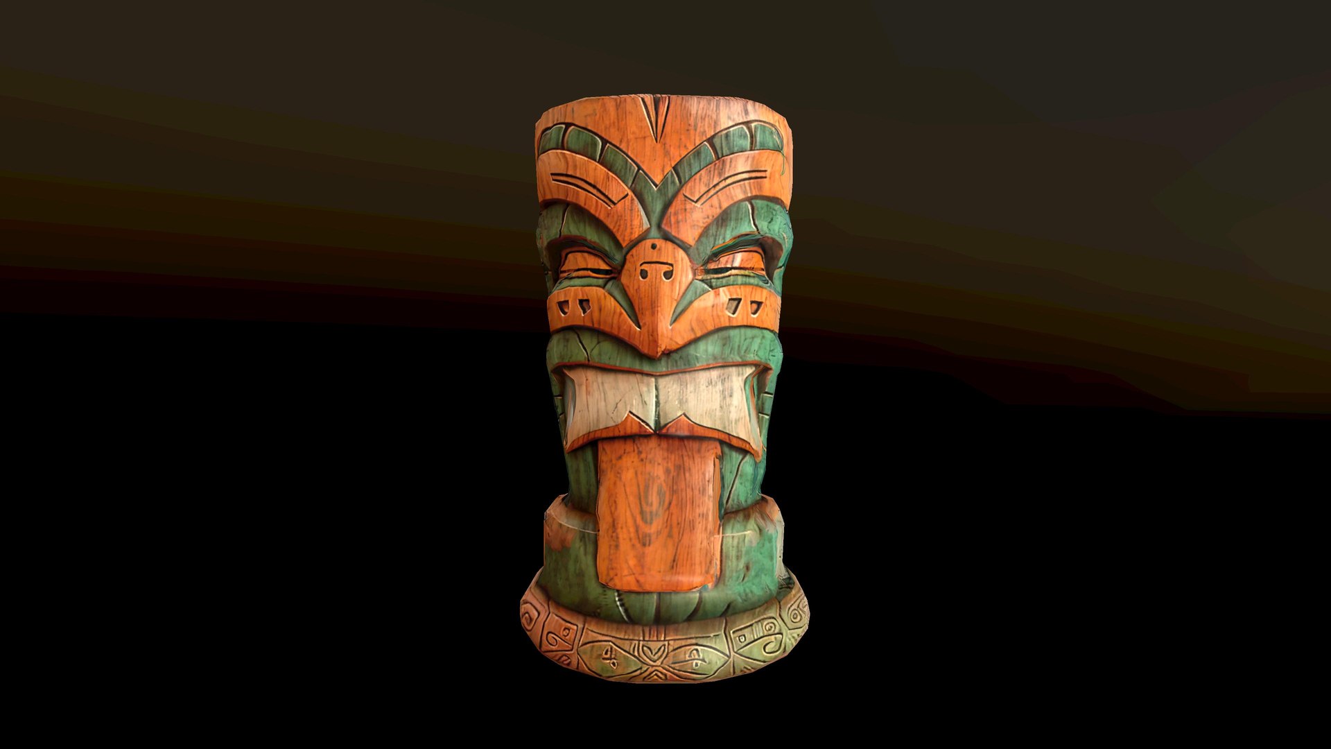 3D Cartoon Tiki - TurboSquid 2233728