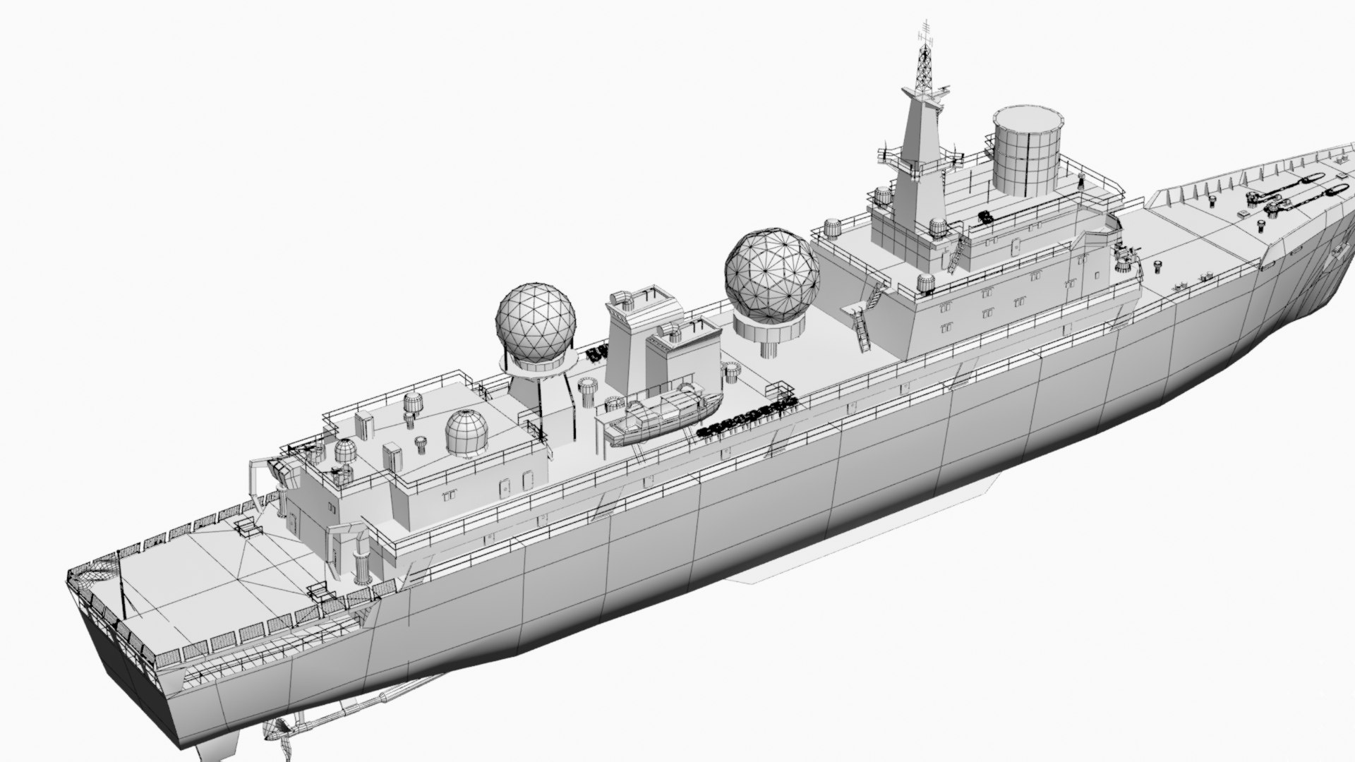 Chinese 815A Electronic Reconnaissance Ship 3D - TurboSquid 2286360