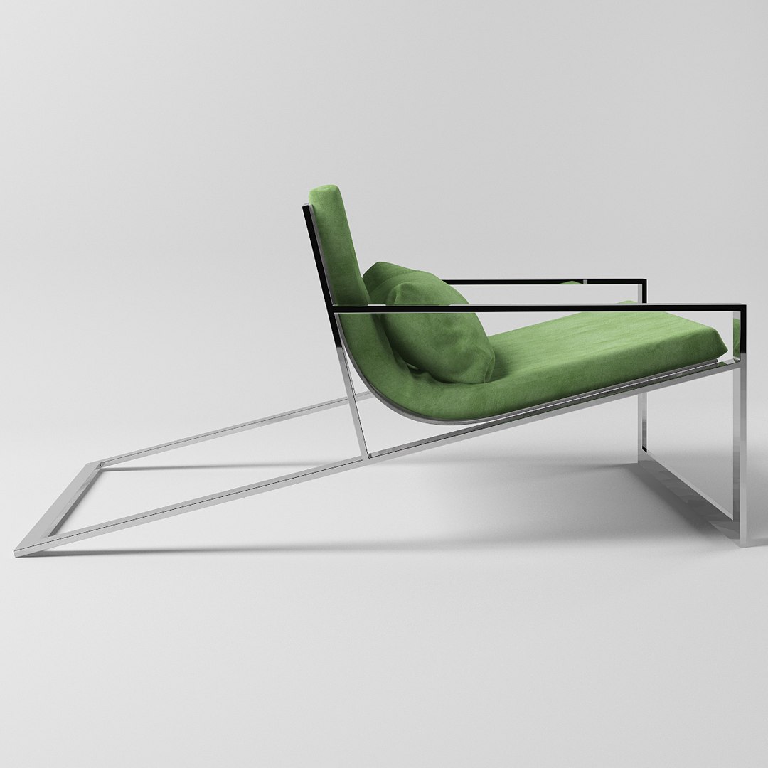 Blau Singular Lounge Chair 3D Model - TurboSquid 1381479