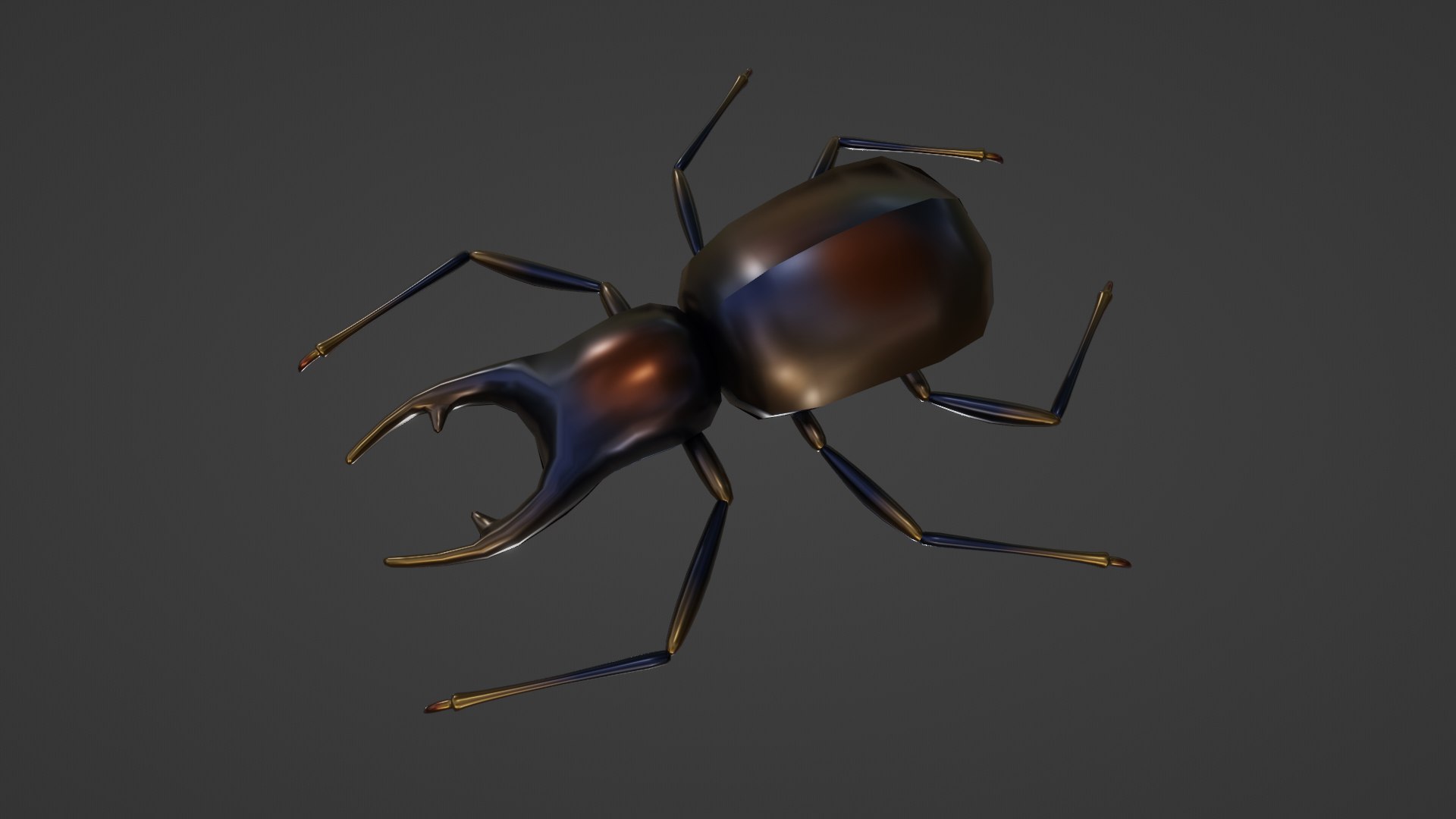 GED AND ANIMATED BEETLE 3D model - TurboSquid 2175757