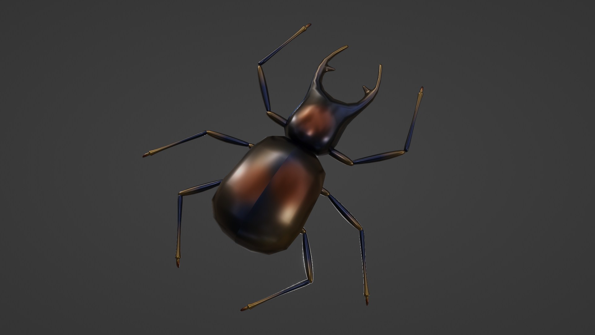GED AND ANIMATED BEETLE 3D model - TurboSquid 2175757