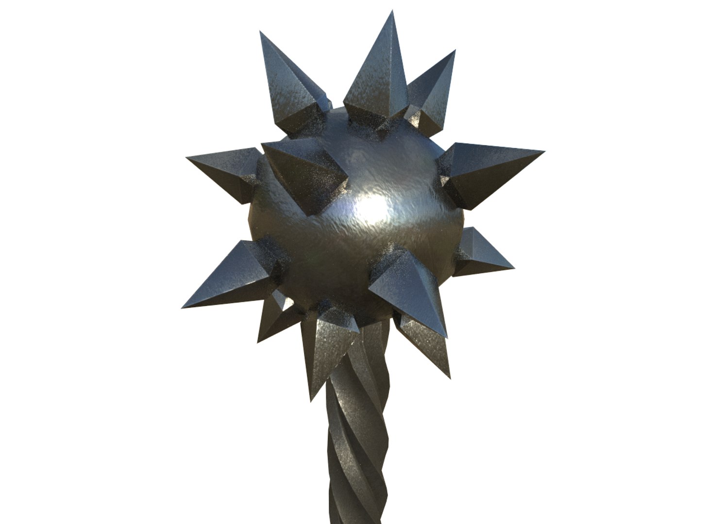 3d medieval mace morgenstern model
