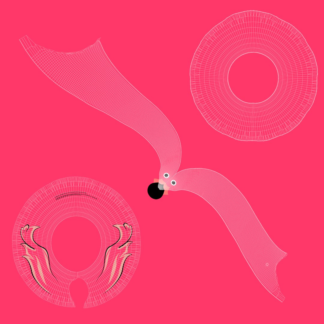 Flamingo Pool Float Buoy 3D Model - TurboSquid 1313557