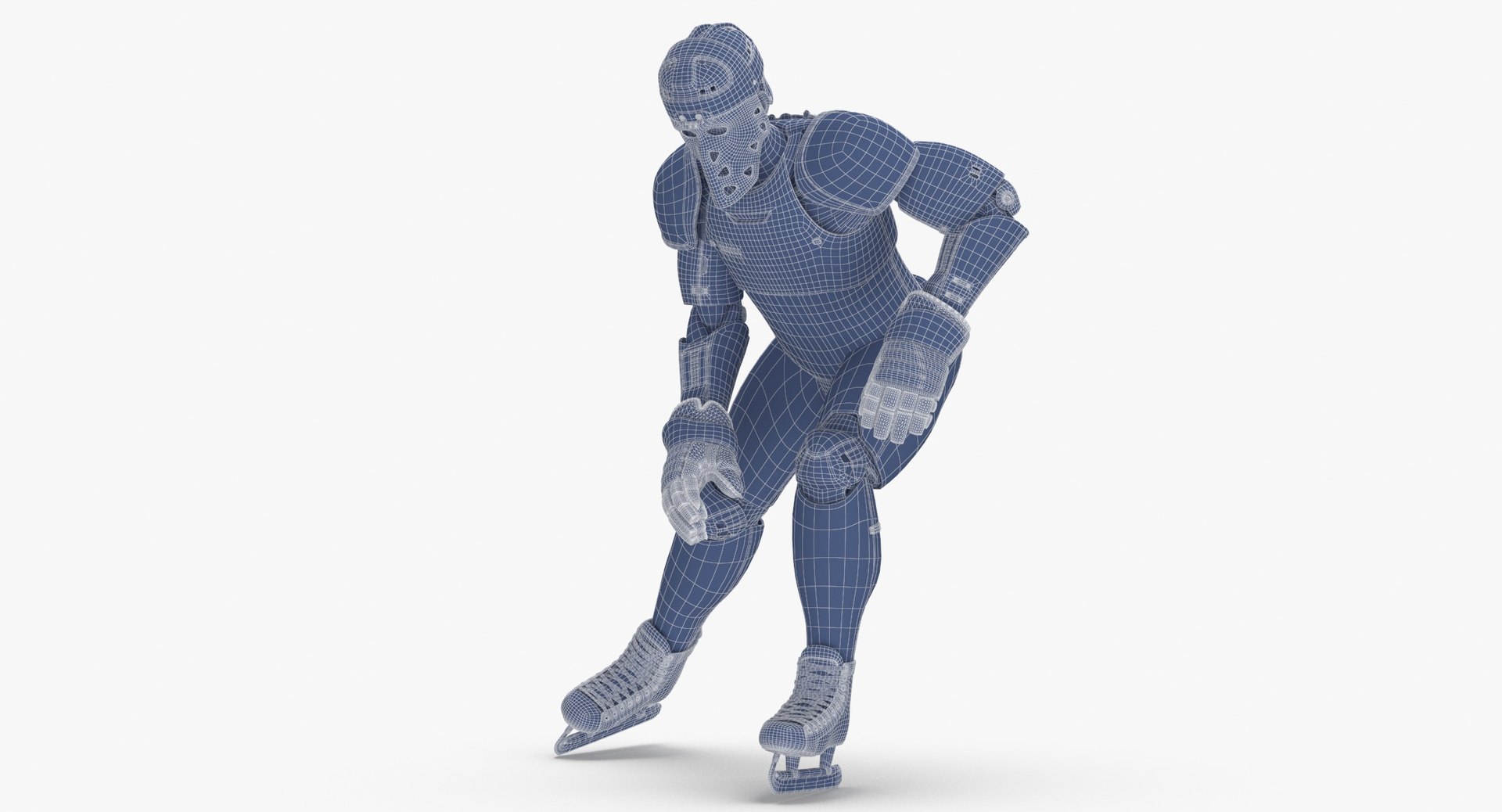 Hummanoid hockey player pose 3D model - TurboSquid 1585445