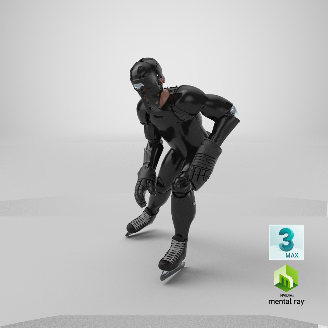Hummanoid hockey player pose 3D model - TurboSquid 1585445