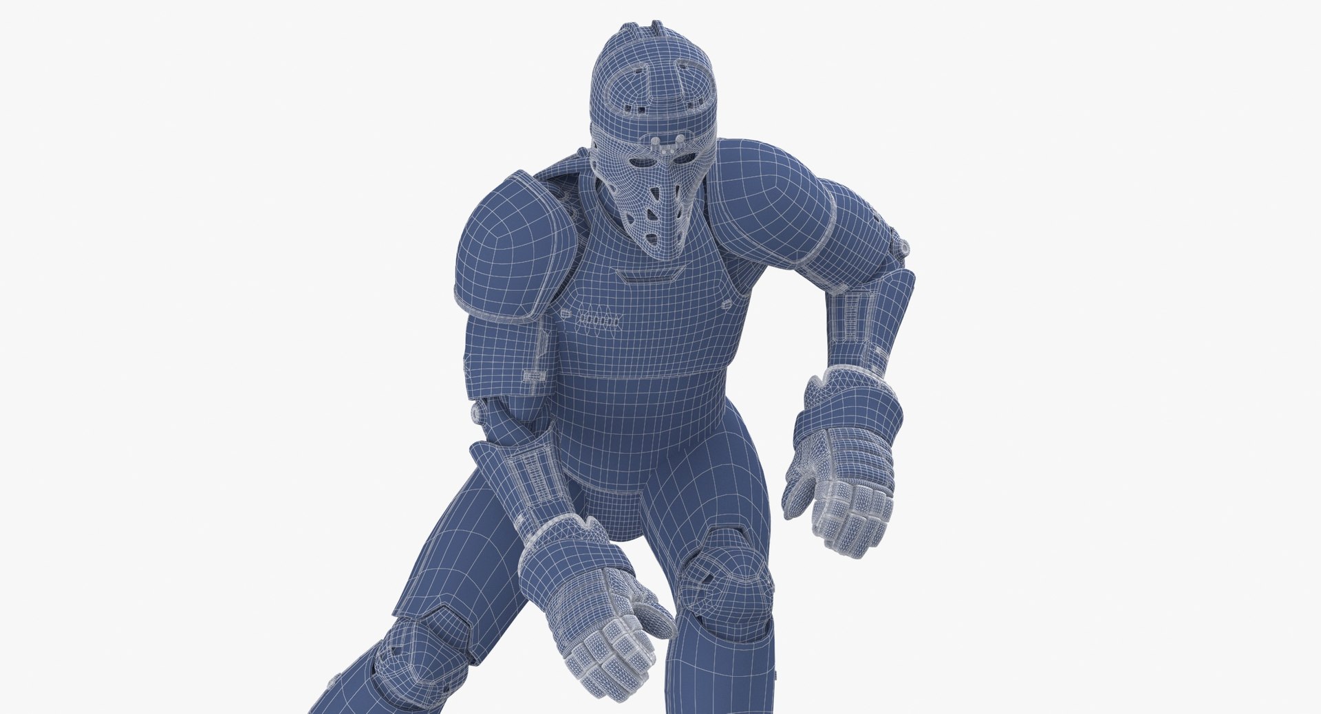 Hummanoid hockey player pose 3D model - TurboSquid 1585445