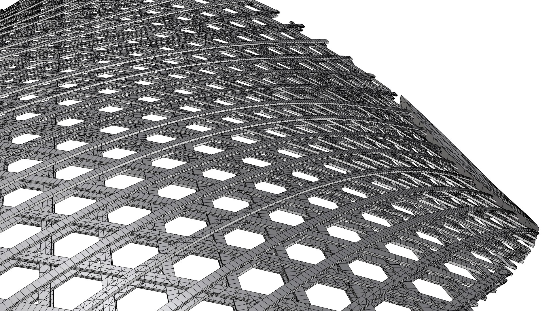 Elastic GridShell Structure 3 3D Model - TurboSquid 2340564
