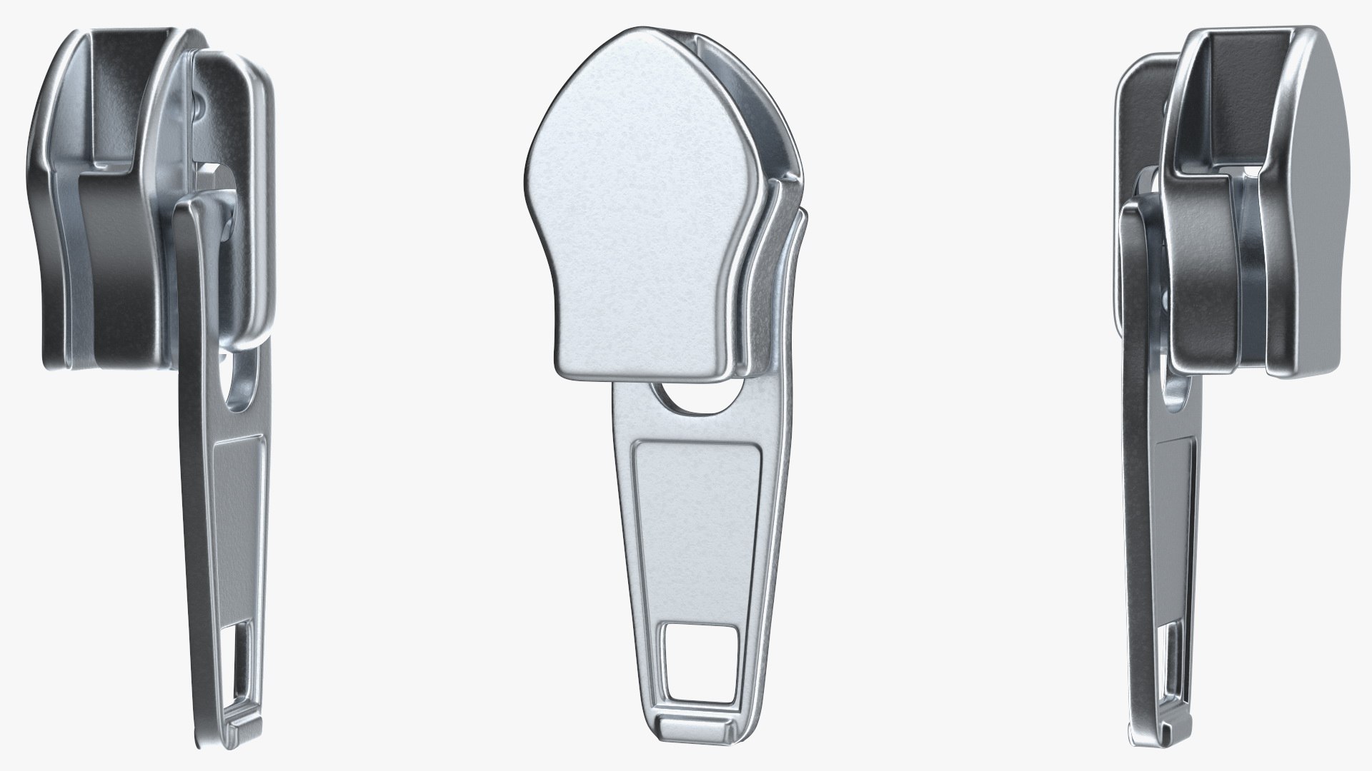 Coil Zipper Slider Metal 3D Model - TurboSquid 1821171