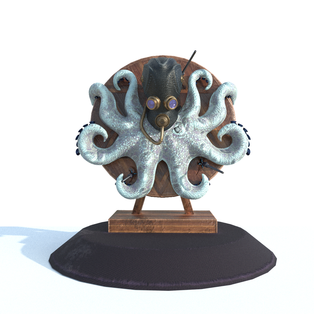 3D Model Fearless Octopus - TurboSquid 1588457