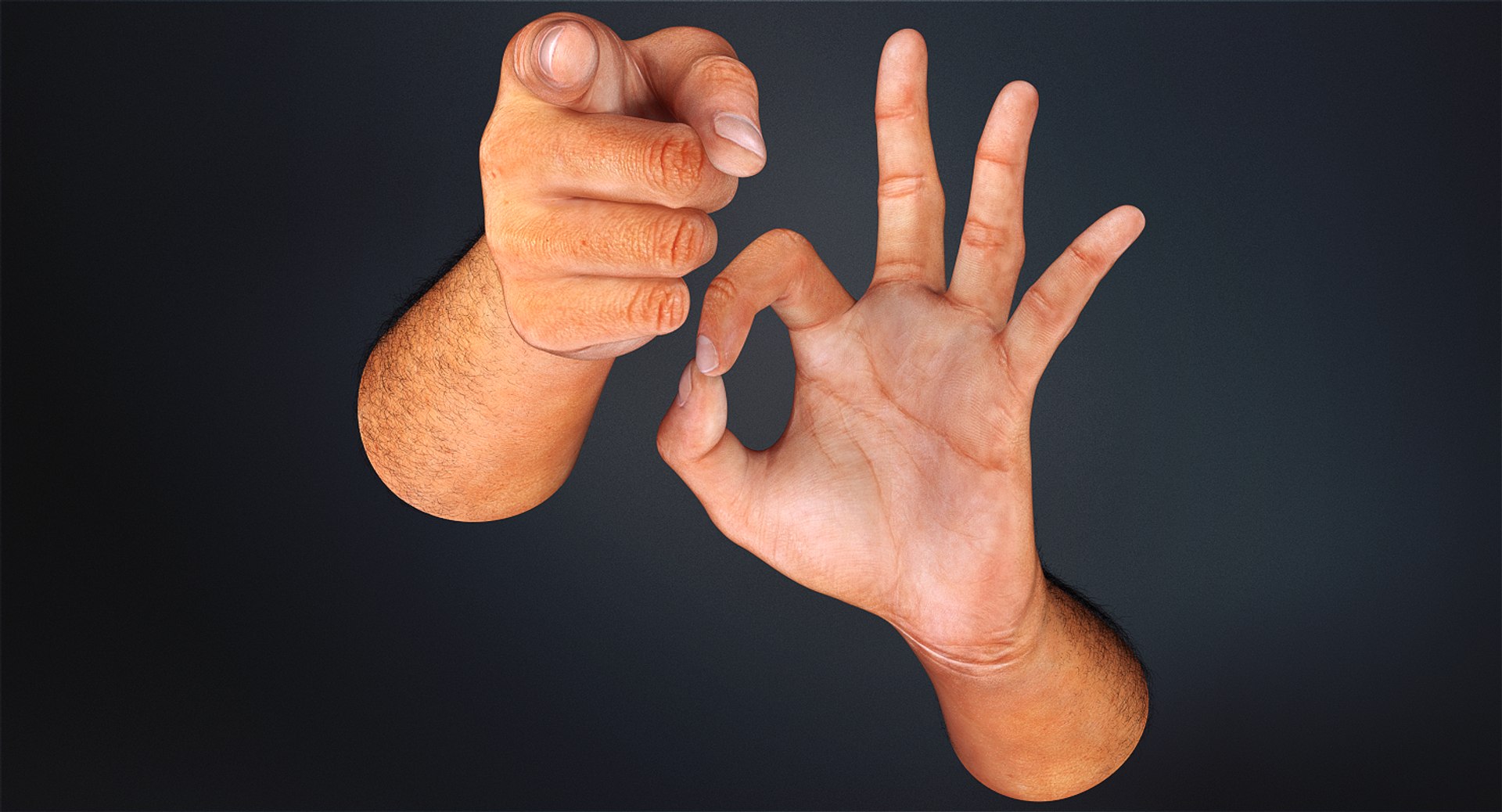 3D model hands rig - TurboSquid 1276528