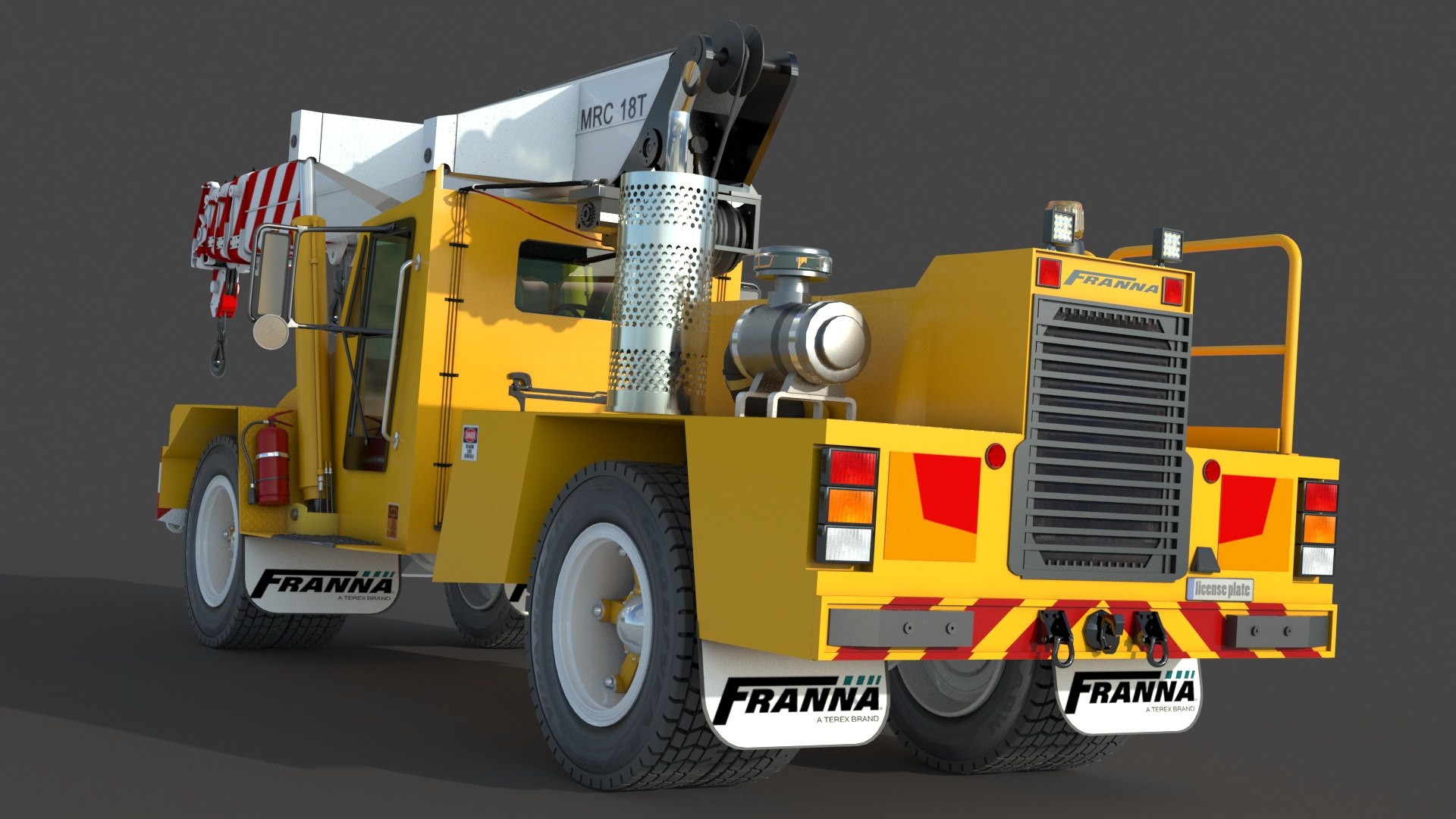 3D Franna 18t Crane Model - TurboSquid 2335531
