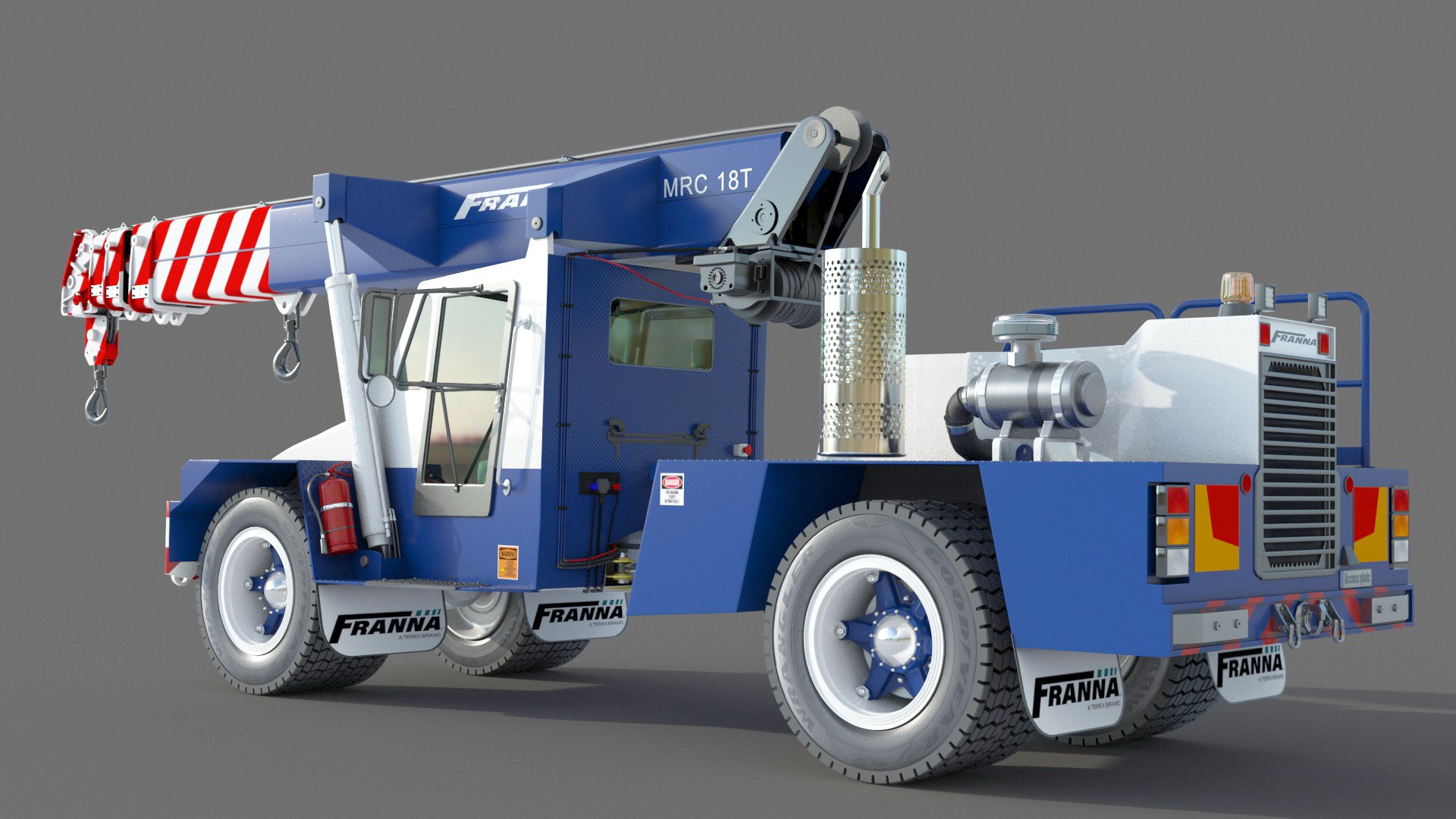 3D Franna 18t Crane Model - TurboSquid 2335531