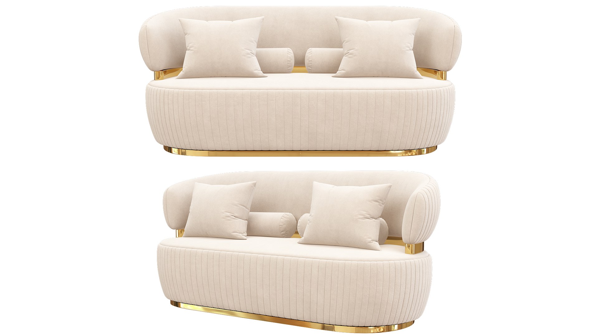 3D Model BON TON Capital Collection Sofa - TurboSquid 1823330