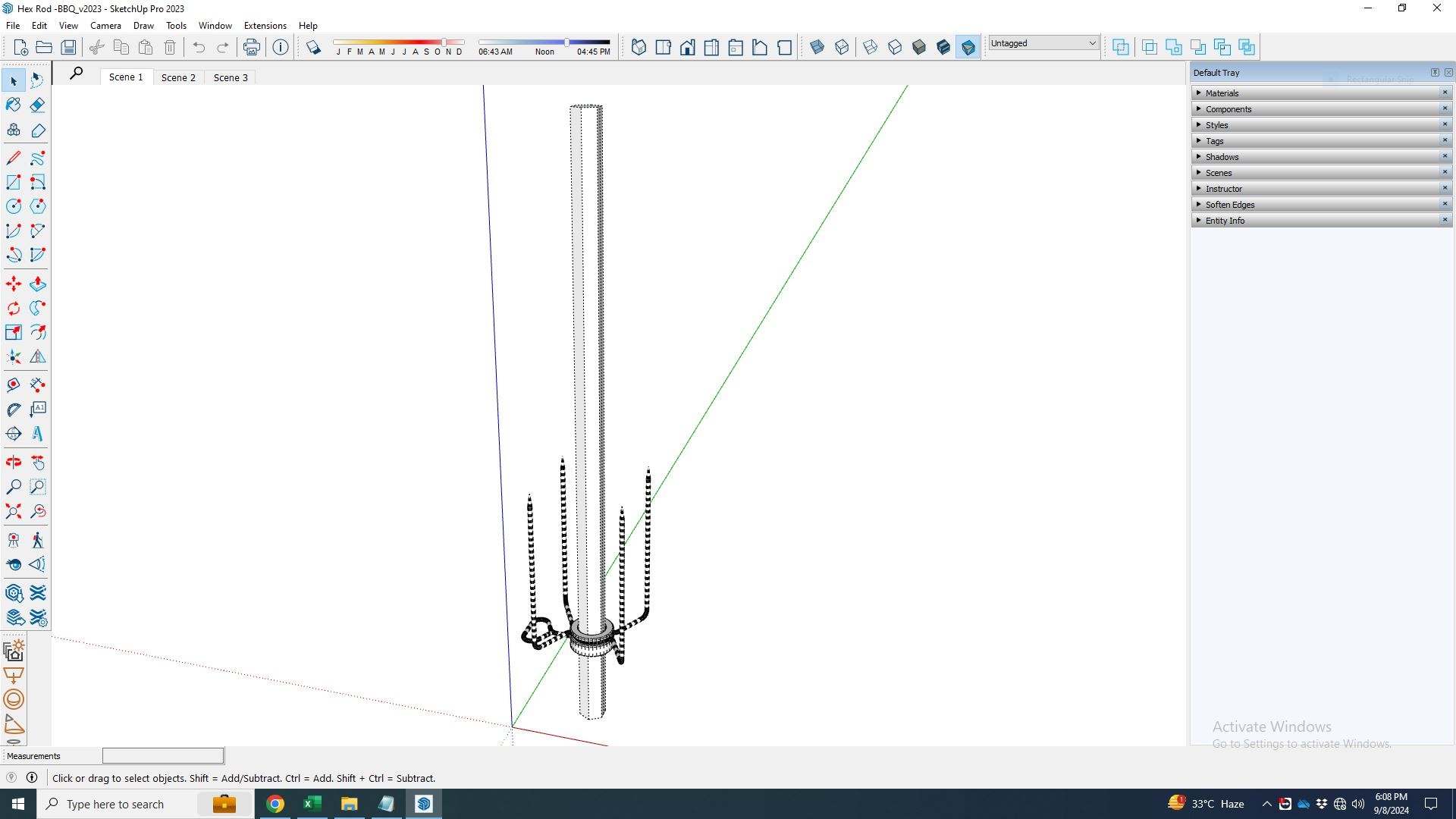 HEX ROD 3D - TurboSquid 2278779