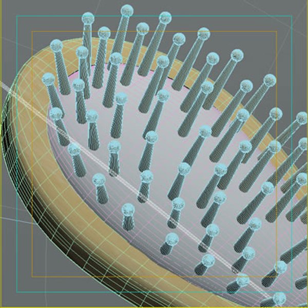 3d model hair comb