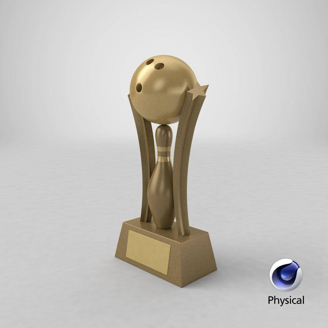3D Bowling Trophy Model - TurboSquid 2113258