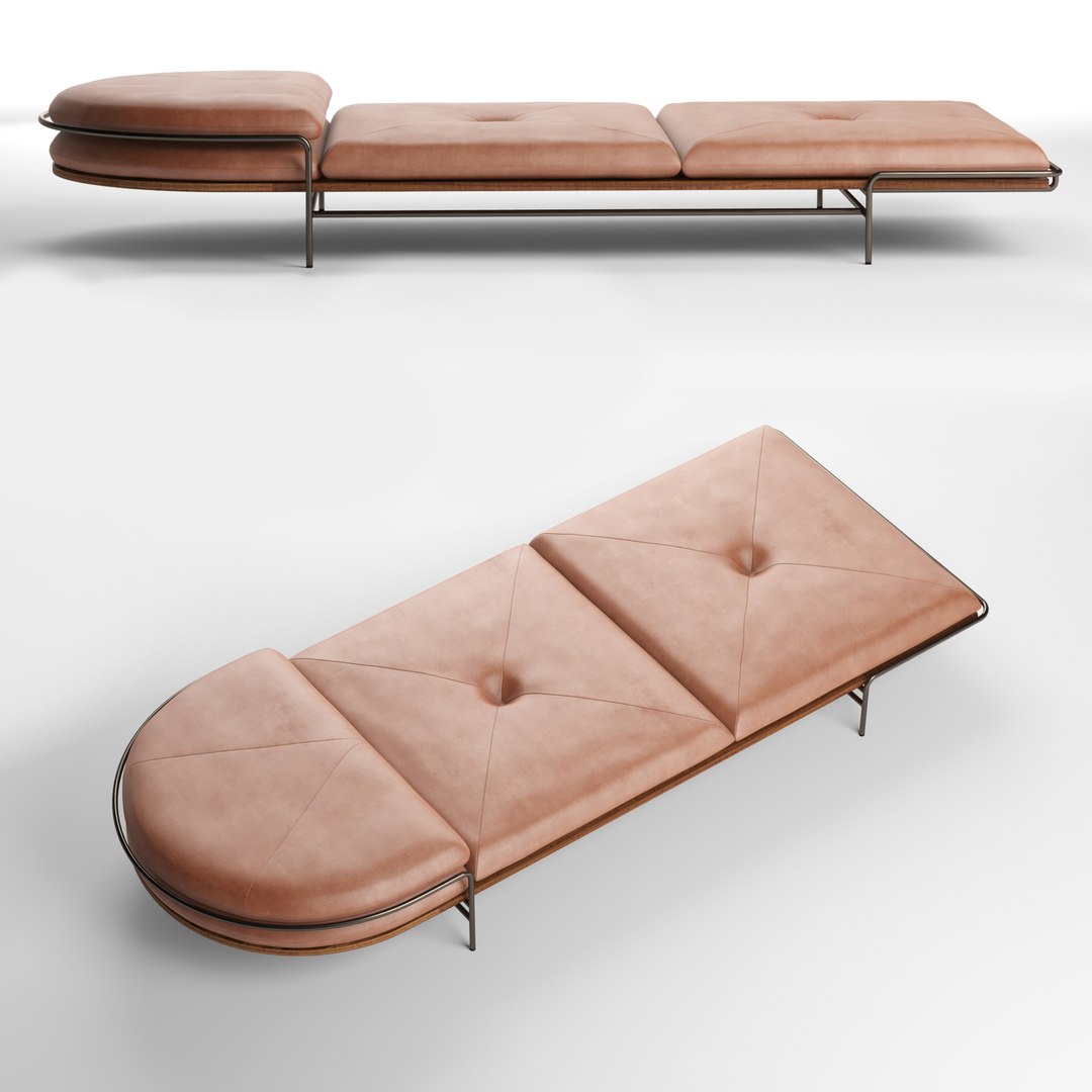 Geometric Daybed Bassam Fellows 3D Model - TurboSquid 1464325