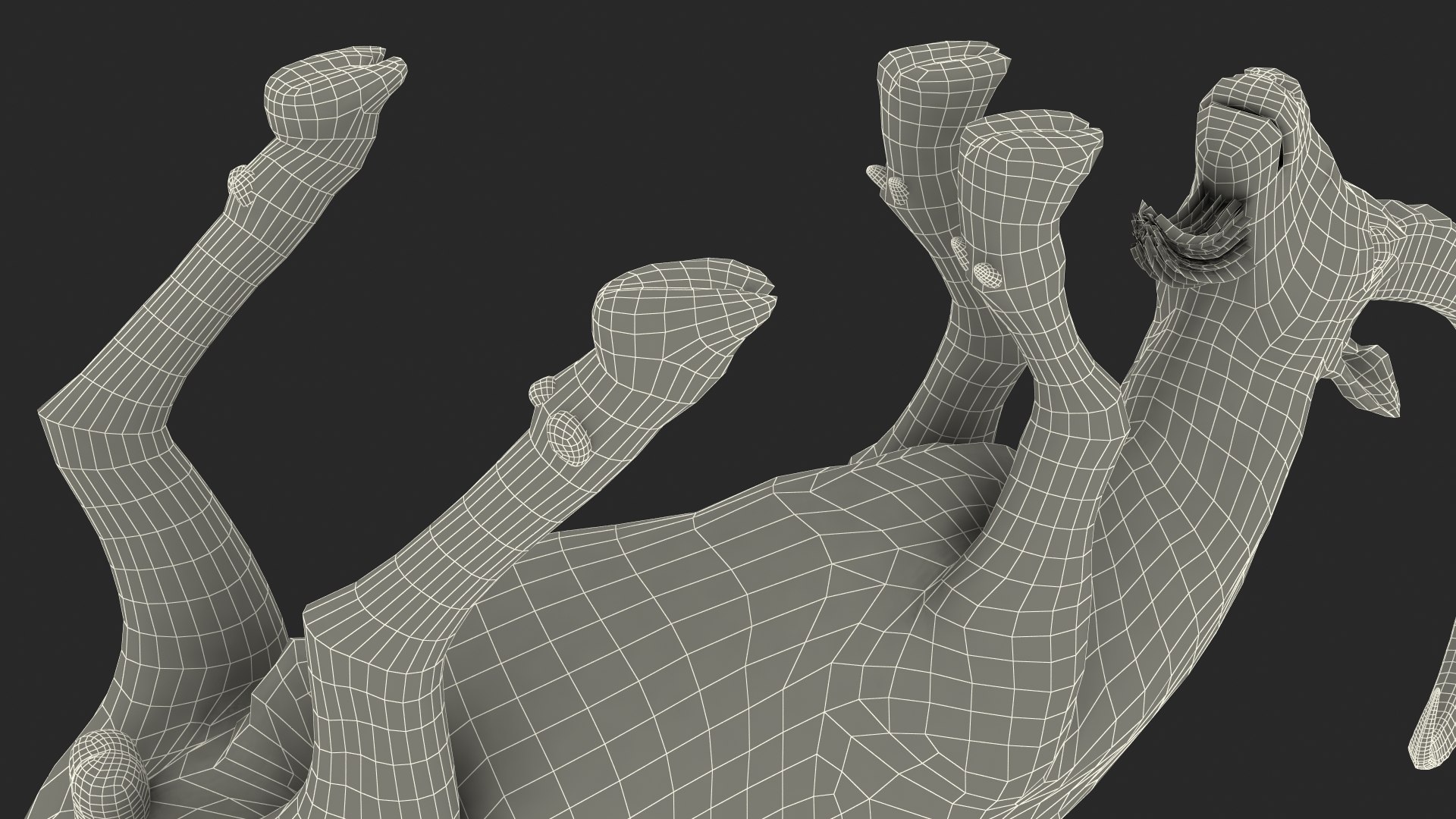 3D Alpine Ibex With Large Horns Fur - TurboSquid 2219815