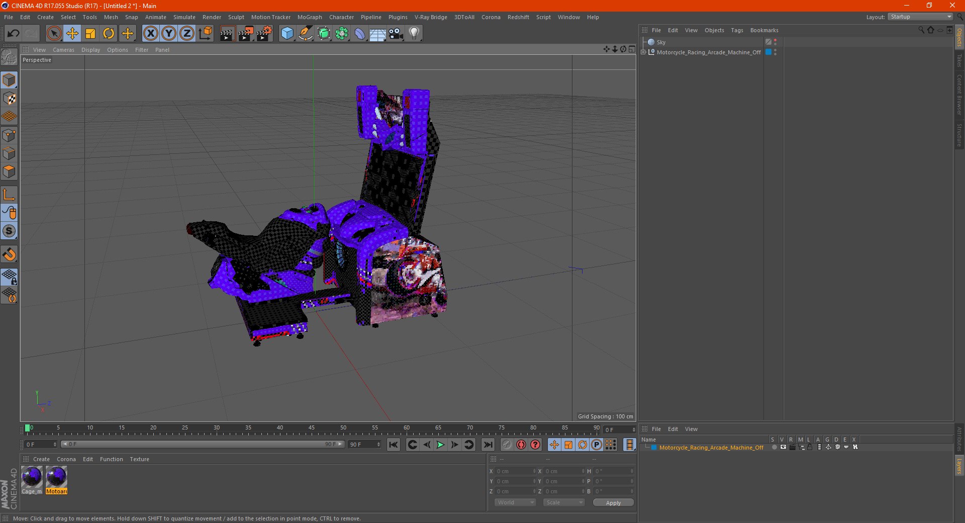 3D Motorcycle Racing Arcade Machine Off Model - TurboSquid 1745157