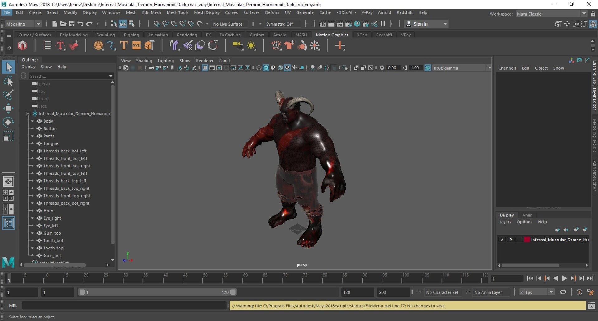 3D Infernal Muscular Demon Humanoid Dark - TurboSquid 2434425